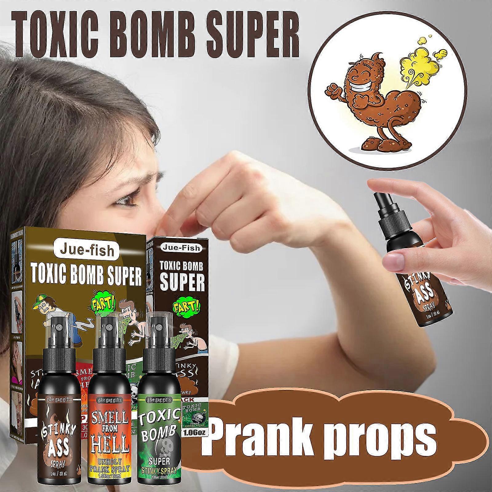 Stinky Prank Spray, Stinky Ass Toxic Bomb Prank Fart Spray, Stinky ...
