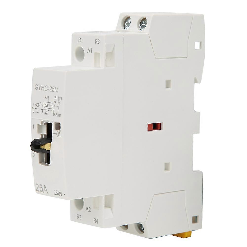 2P 25A 220V 50Hz DIN Rail Household AC Contactor with Manual Control Switch2NC | Fruugo UK