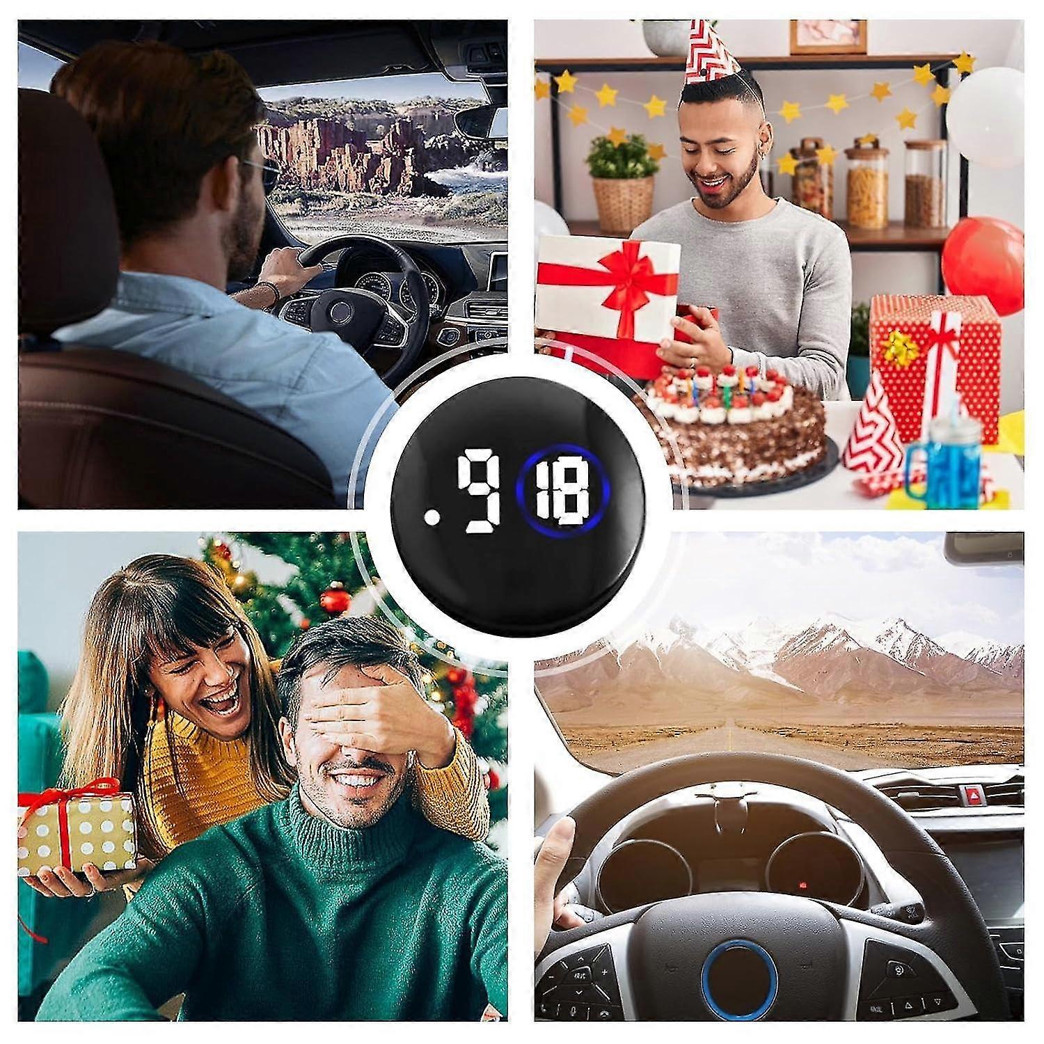 Car Clocks For Dashboard MLINS Vehicle Clock Car Mini Clock Automotive ...
