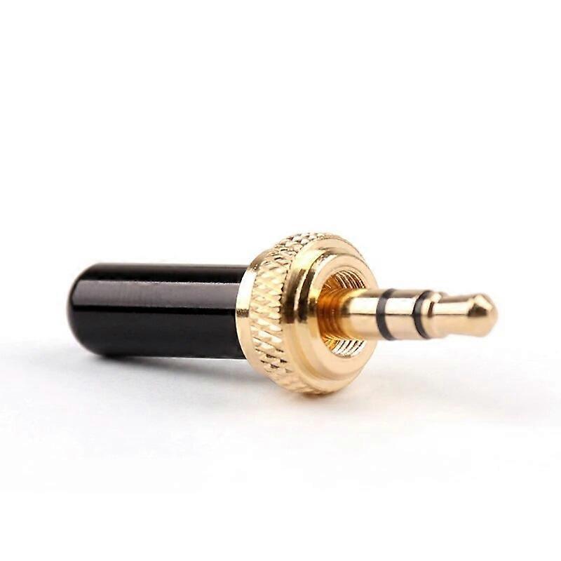 5Pcs 35Mm Plugs Metal Connector Mini 35Mm Screw Lock Stereo Jack Plug ...