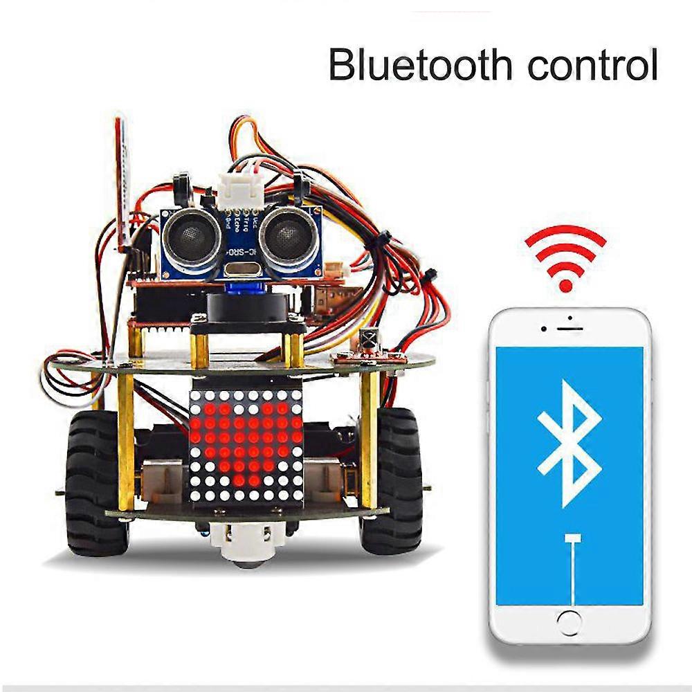Smart Robot Car Kit for Arduino, Early STEM Education for Beginner Teenage and Kid Learn Circuit ...
