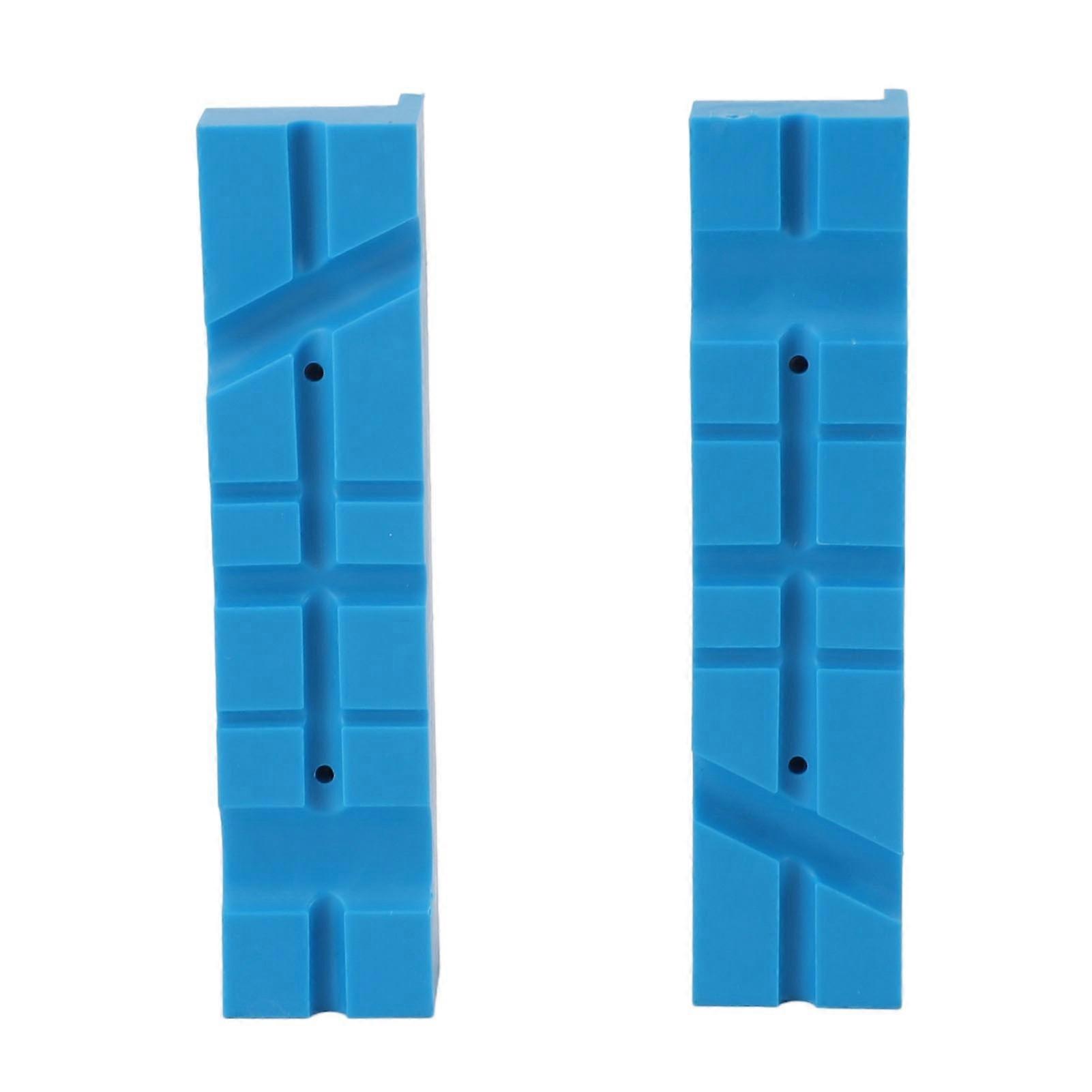 2PCS Vise Jaw Pads Cover Protector Magnetic Multi Angle Groove Anti ...