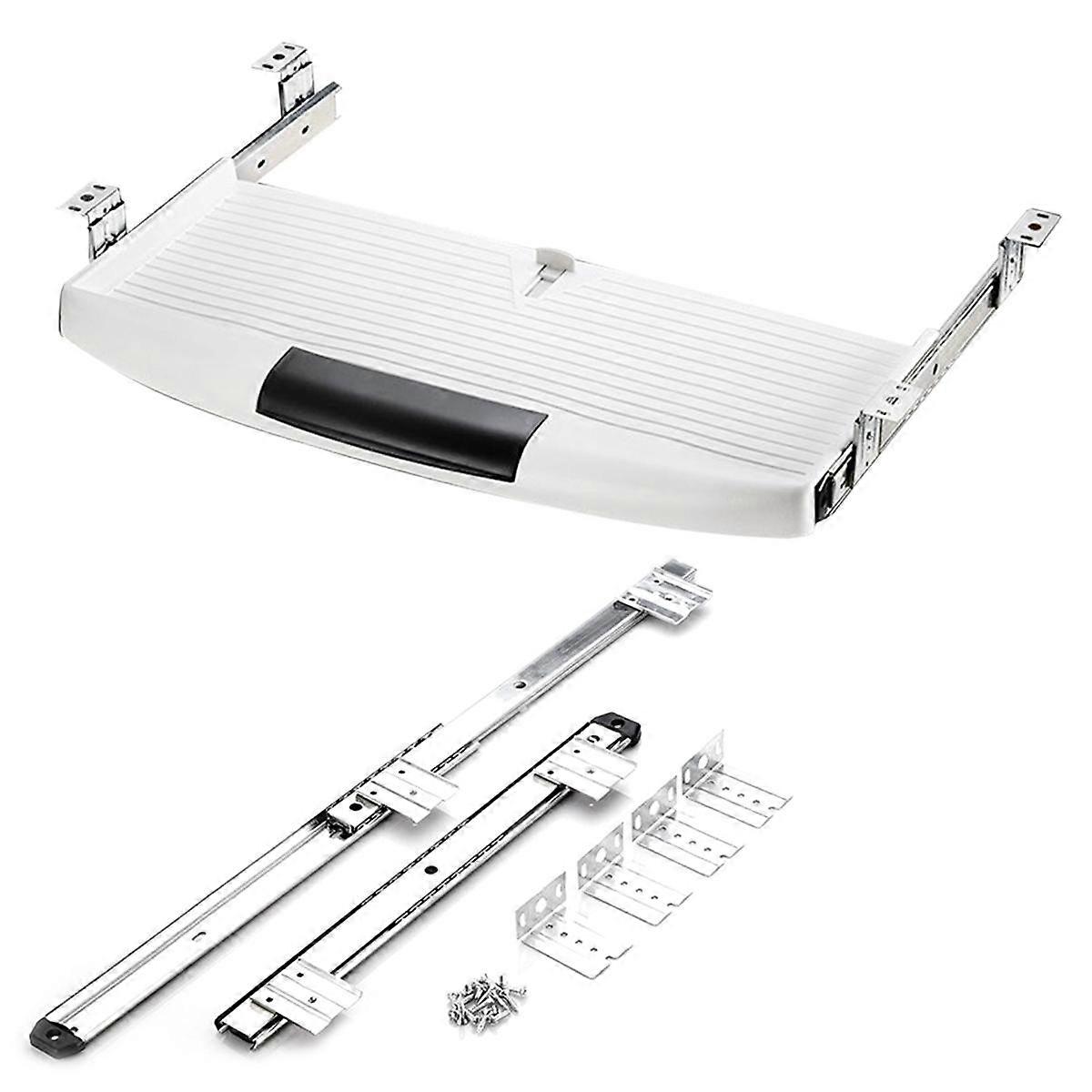 Under Desk Keyboard Storage Plate Hidden Drawer Keyboard Tray Office ...