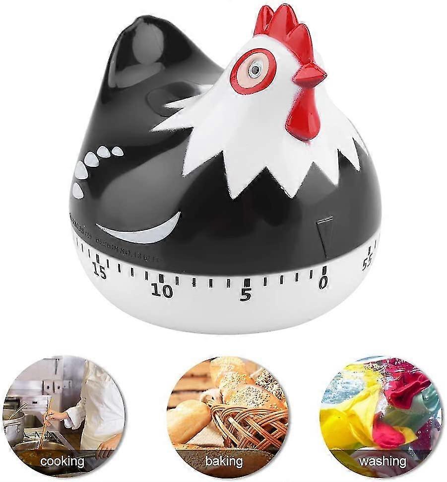 Black Cartoon Style Hen Shaped Kitchen Timer | Fruugo UK