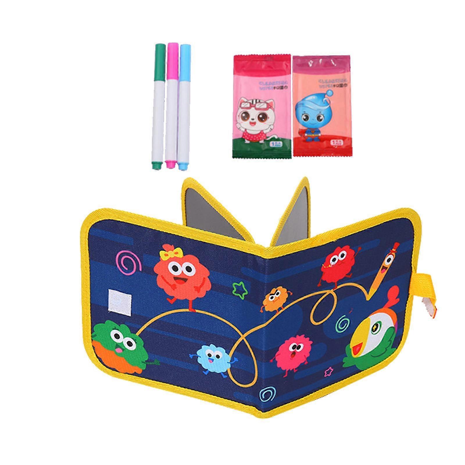 Erasable Doodle Book Set, Reusable Drawing Book, Waterproof Kids ...
