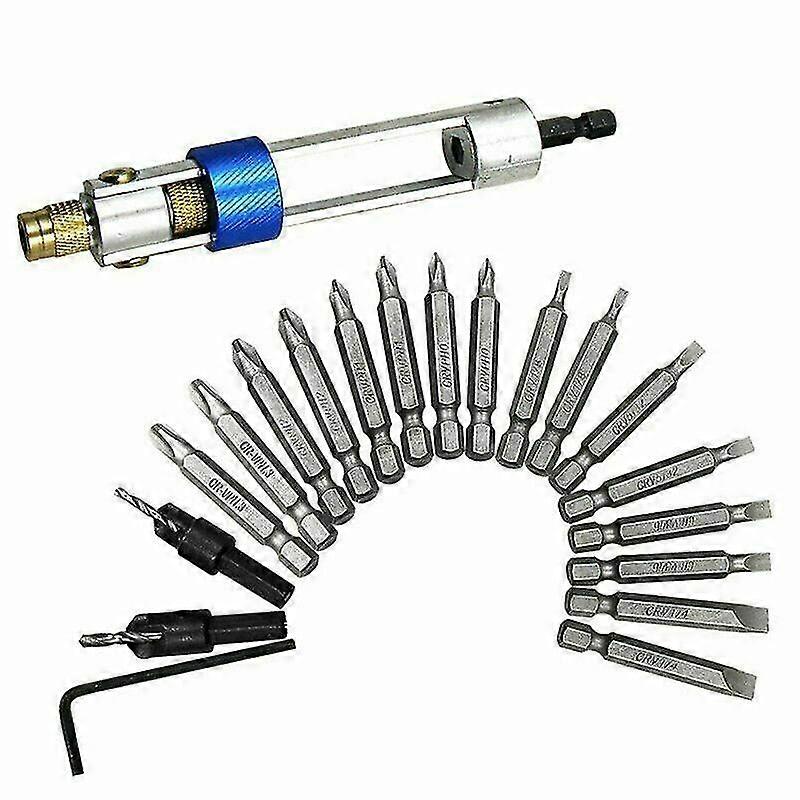 20X Half Time Drill Driver Set Multi Function Screwdriver Tool Screw ...