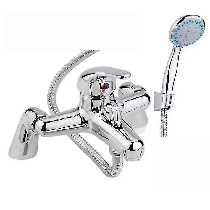 Bathroom Chrome Sink Bath Filler Tap Shower Mixer Taps With Hand Held ...
