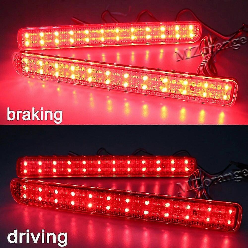1 Pair Led Rear Bumper Reflector Light For Land Rover Discovery 3 4 ...