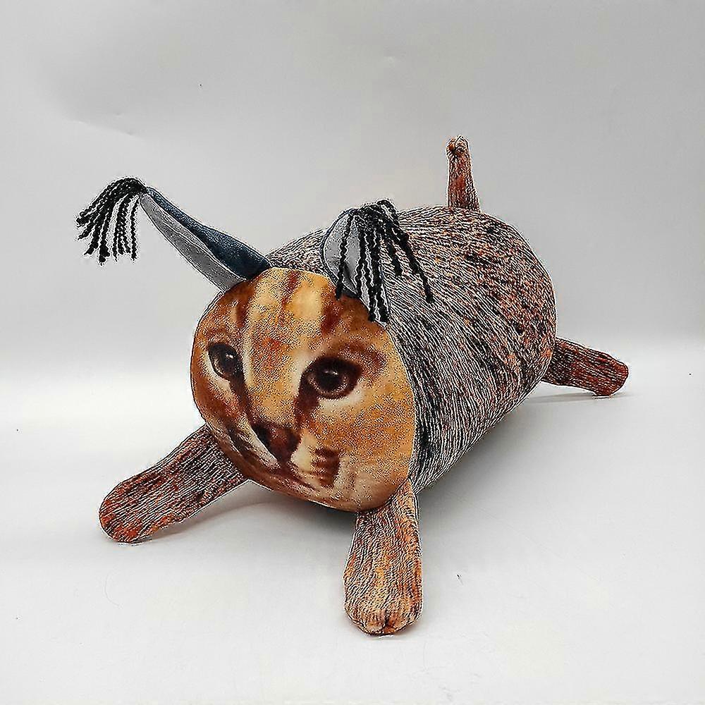 22cm Big Floppa Plush Doll Pillow 3d Print Cat Face Plush Toy Soft ...