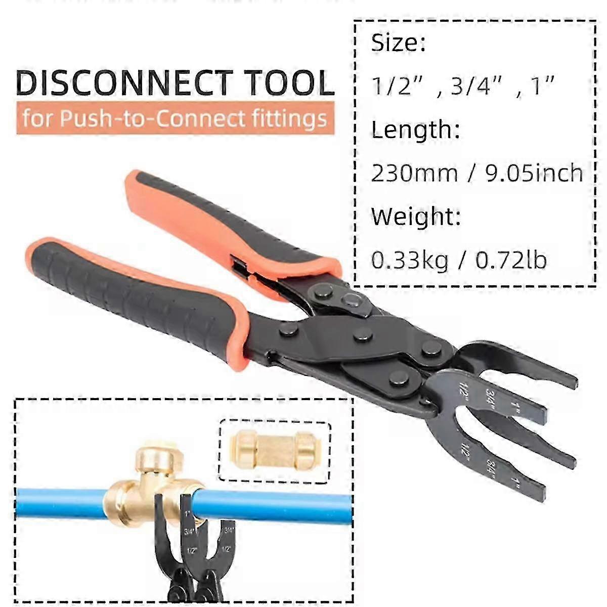 Push-Fit Disconnect Tong Tool for Easily Removing Push-To-Connect ...