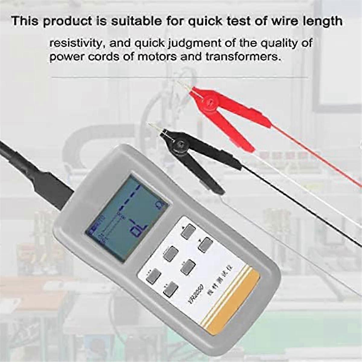 Milliohm Meter, YR2050 4-Wires Milliohm Meter Wireline Current ...
