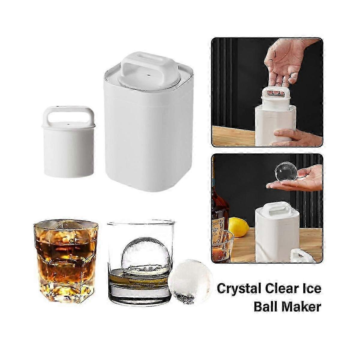 Ice Ball Maker Spherical Whiskey Tray Whiskey Round Bubble-free Square ...