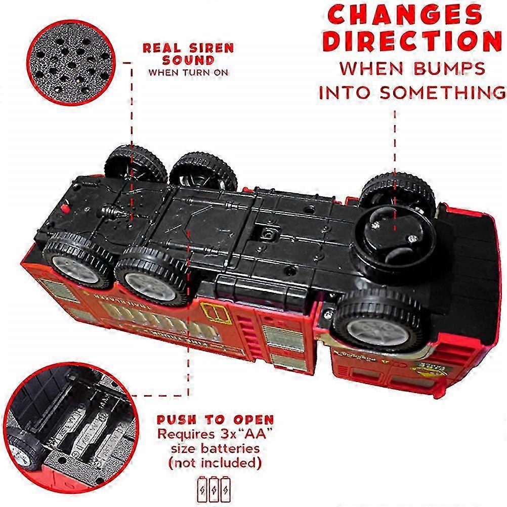 Luminous Fire Truck for Kids Fire Truck Toys with Light Sound Fire ...