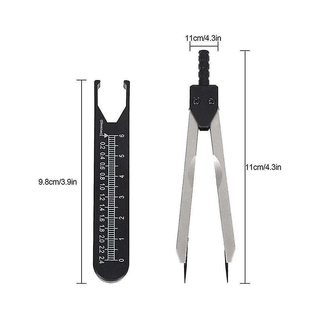 3pcs Ekg Ecg Caliper Ecg Scaler Ecg Caliper With Nursing Ruler, Durable ...