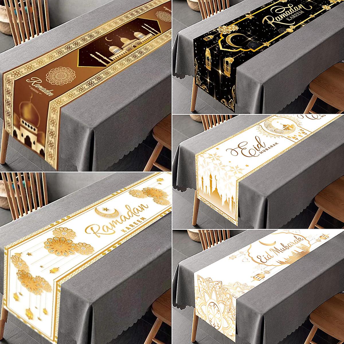 Ramadan Decor Table Runner Eid Mubarak Decoration 2023 For Home ...