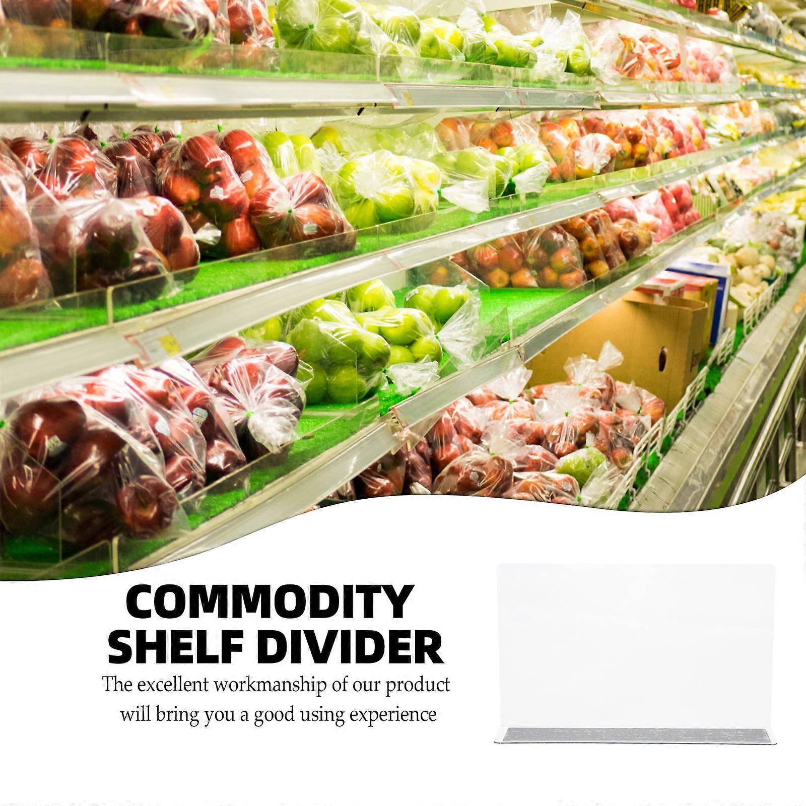 3pcs Plastic Shelf Divider Store Goods Separator Side Divider Clapboard ...