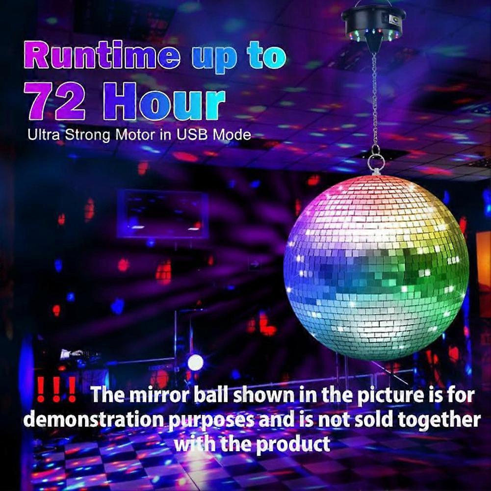 Rotating Disco Ball Motor Lights with Remote,18 LEDs for 12 16 20 ...