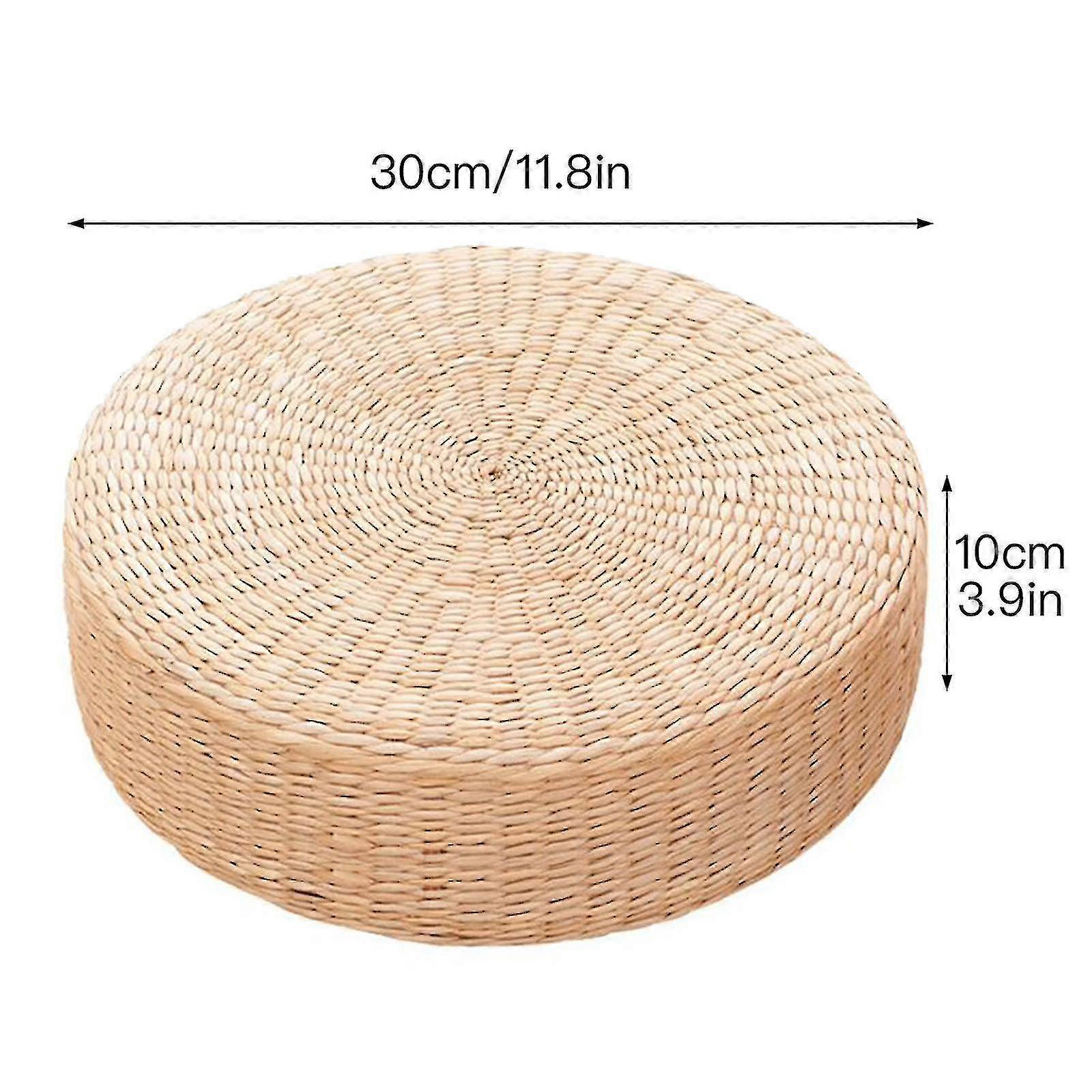 Japanese Tatami Rattan Futon Round Seat Ethnic Handmade Hand Woven ...