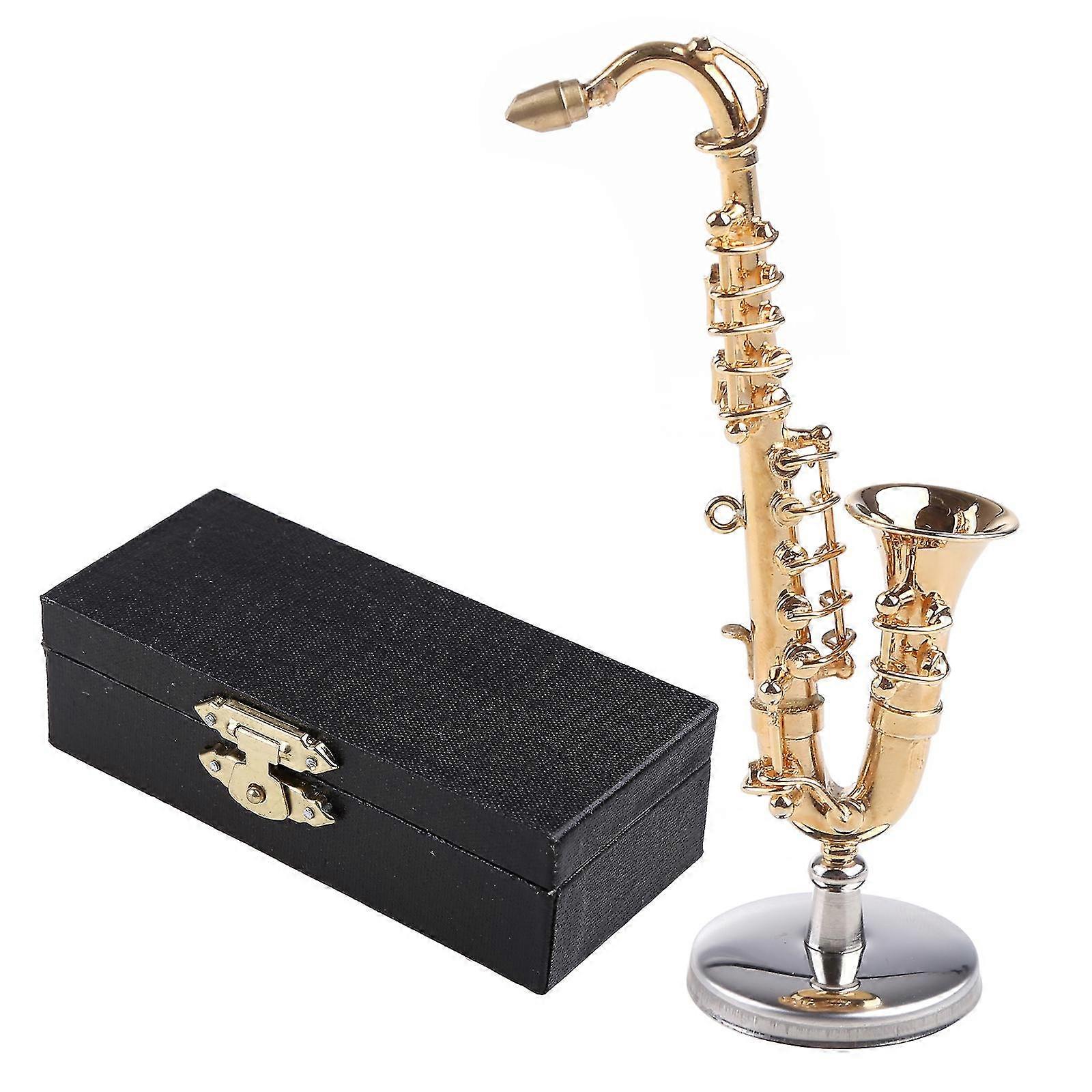 Mini Saxophone Model Miniature Sax Model Musical Decorative Ornaments ...