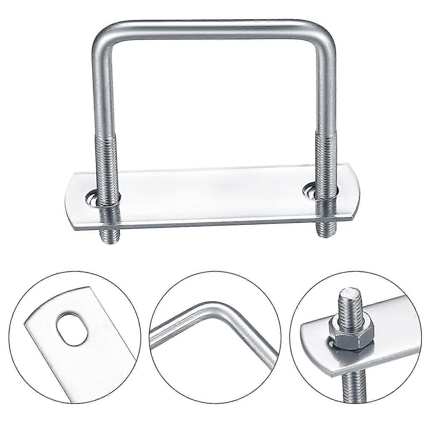 6 Pieces U-Bolts, M6 U-Bolts, Stainless Steel U-Bolts with Nut Washer ...