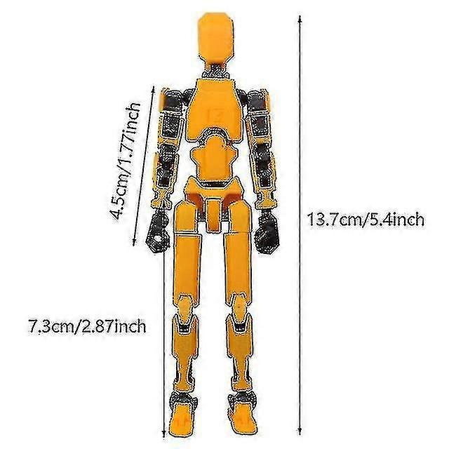 T13 Action Figure Titan 13 Robot Action Figure Human Action Figure 3D ...