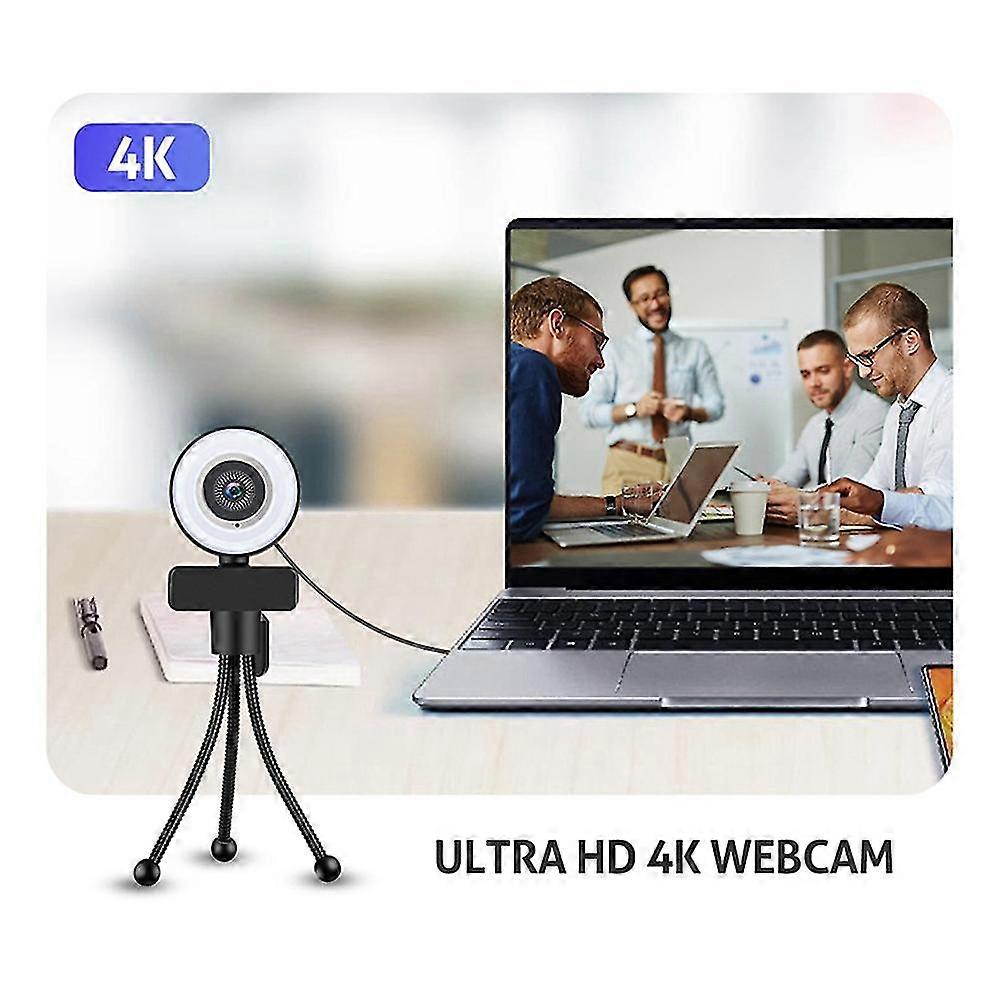 Webcam HD 4k voor Computer PC Webcam voor Laptop Conference Gaming ...