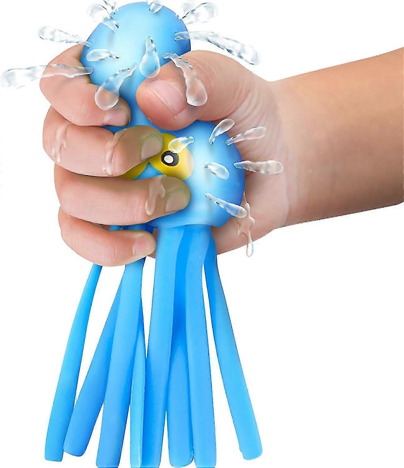 Octopus Water Balls, 3pcs Rubber Kids Bath Toys, Sensory Stress Relief ...