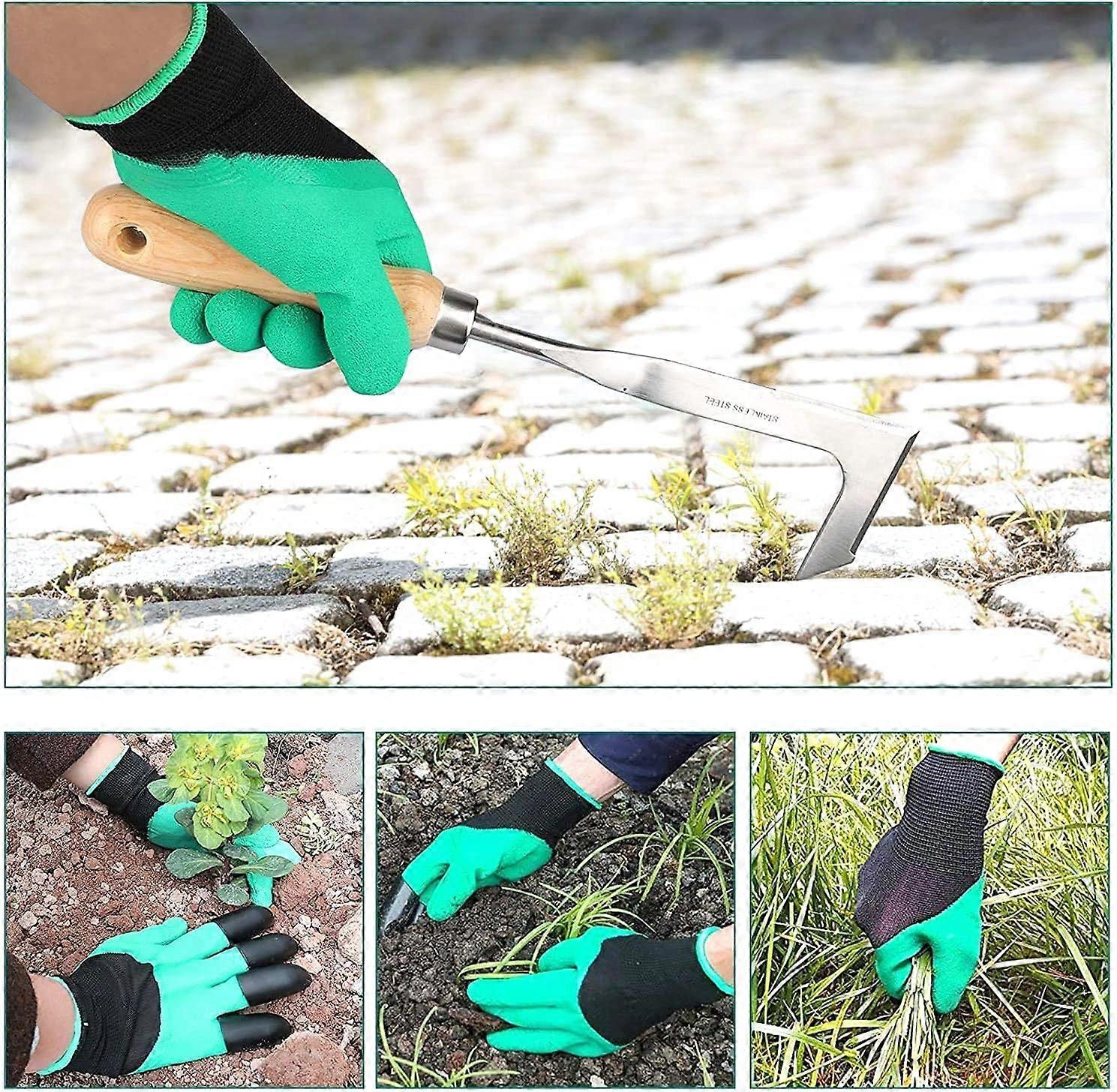 Manual Weeder Stainless Steel Weed Remover Ergonomic Weeder with ...