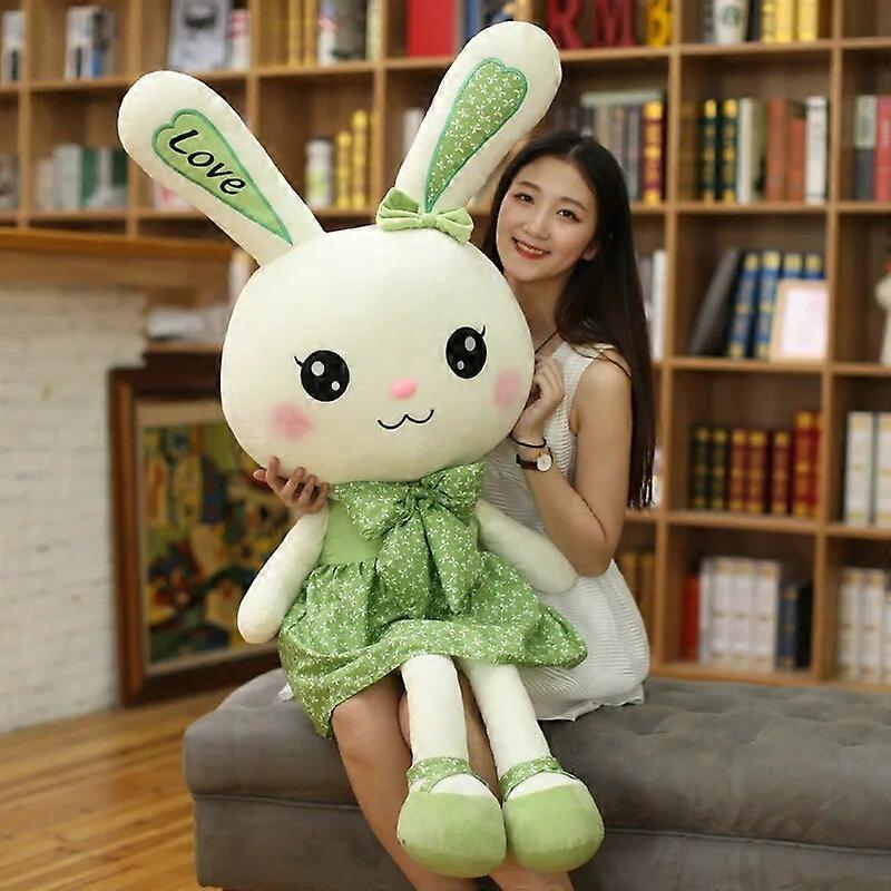30-120cm Rabbit Plush Dolls Big Ear Bunny Plushie Soft Stuffed Animal ...