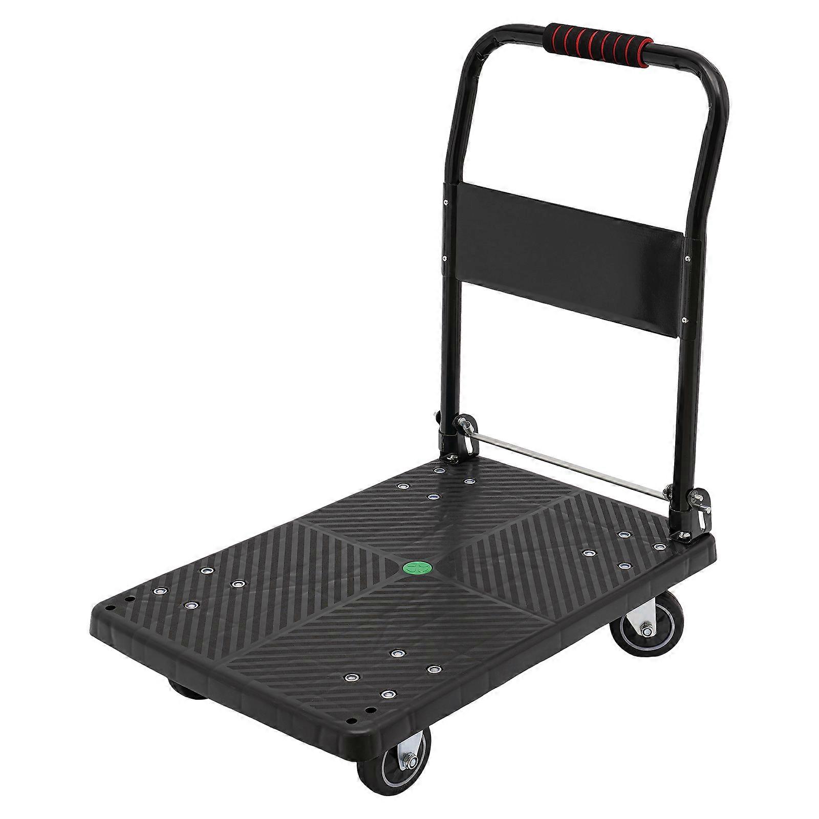 85CM Hand Pulled Trolley olding Flat Moving Trolley With Silent Wheels ...
