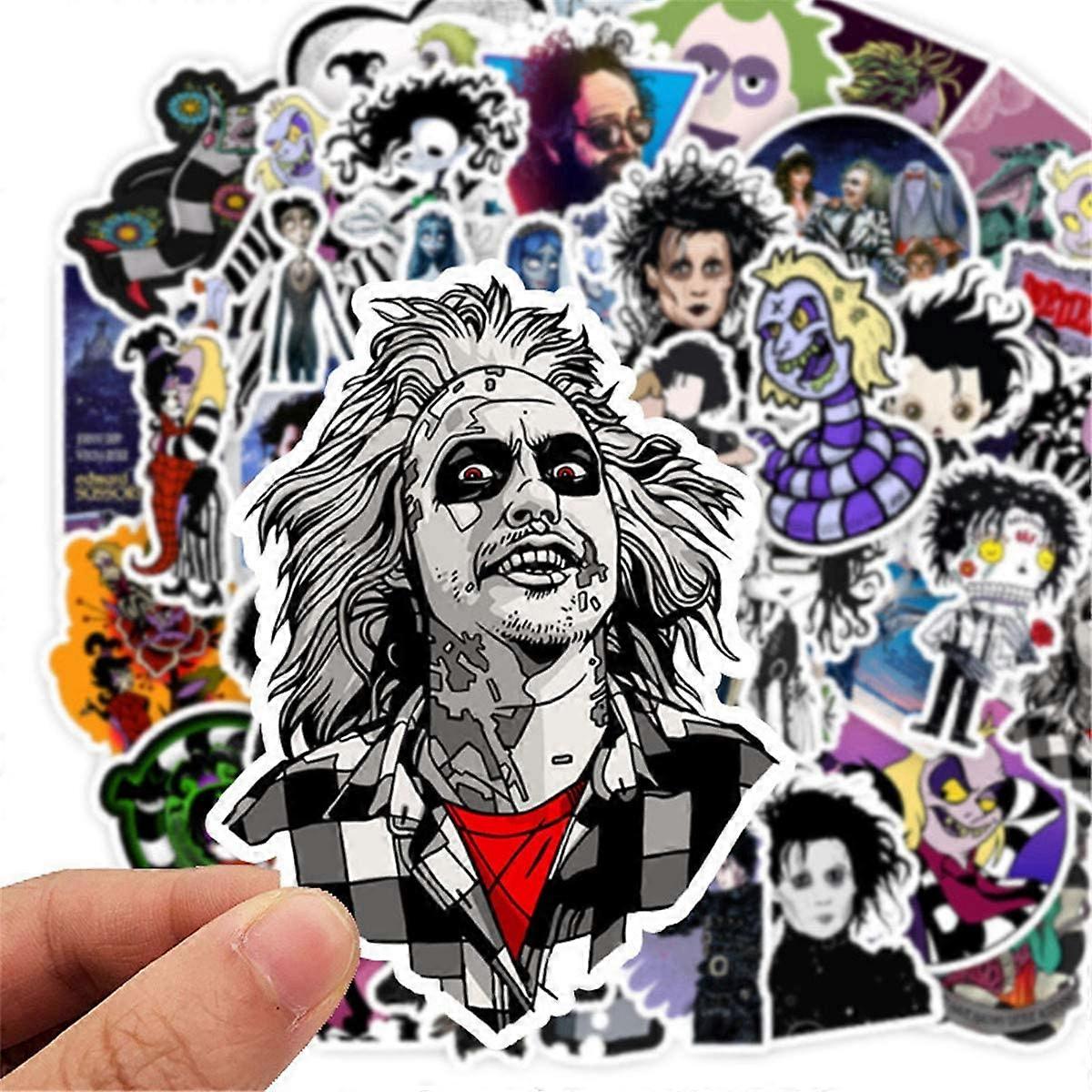 Decal Stickers 50 PCS Tim Burton Film Laptop Sticker Waterproof Vinyl ...