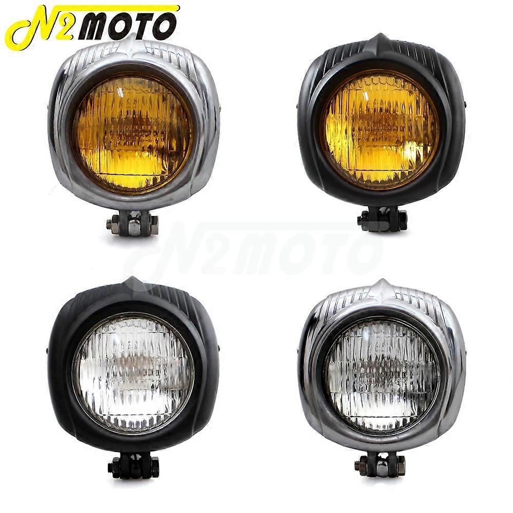 Motorcycle 4.5" Sealed Beam Electroline Vintage Retro Headlight For ...