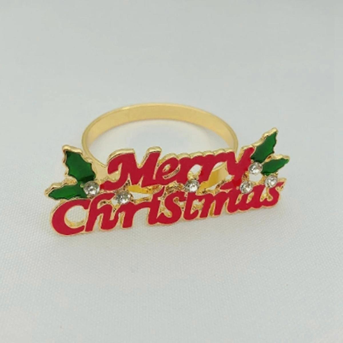 8Pcs Christmas Napkin Rings -Napkin Holder Rings for Holiday Christmas ...