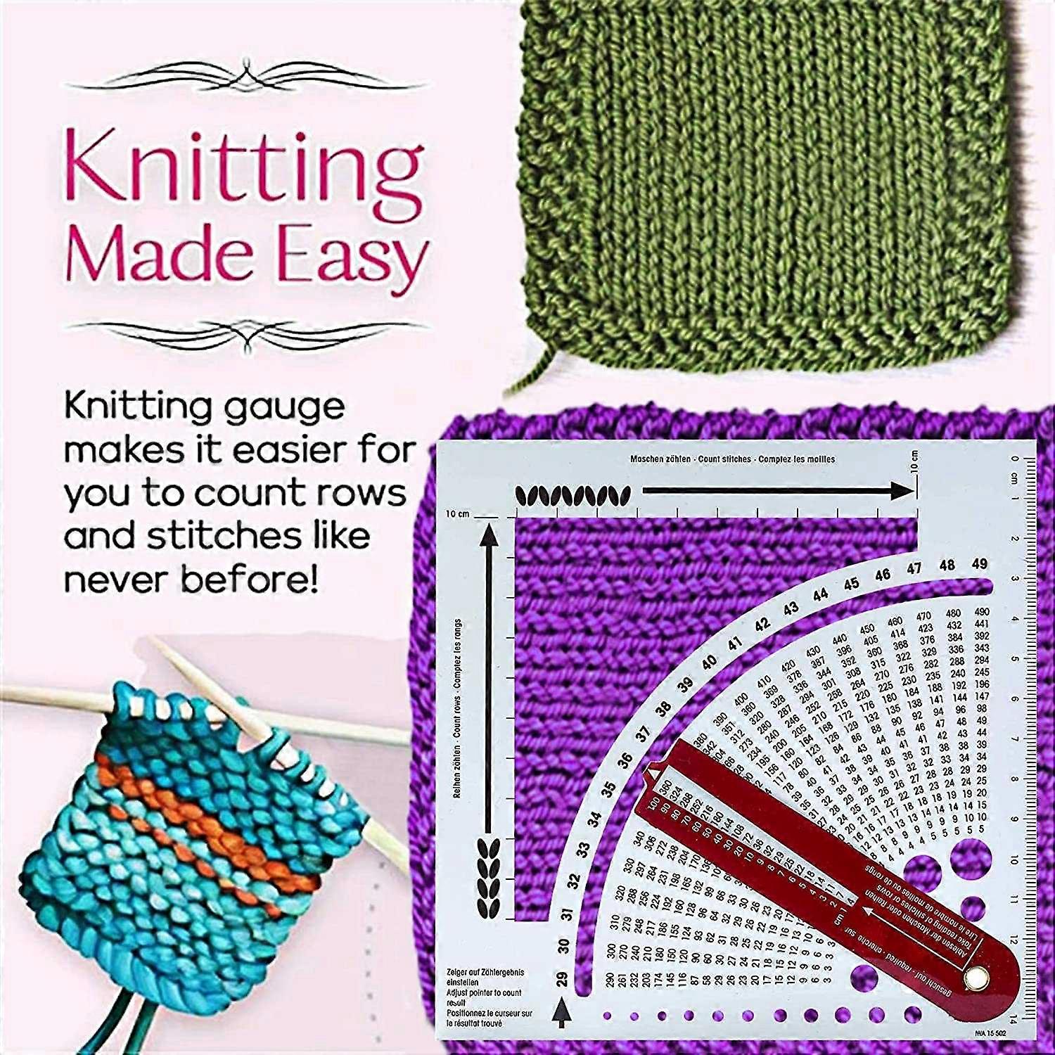 Knitting Gauge Converter - Knitting Calculator and Counting Frame Ruler ...