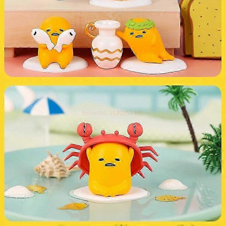 Anime Gudetama Blind Box Yolk Lazy Eggs The Zodiac Series Action Figure ...