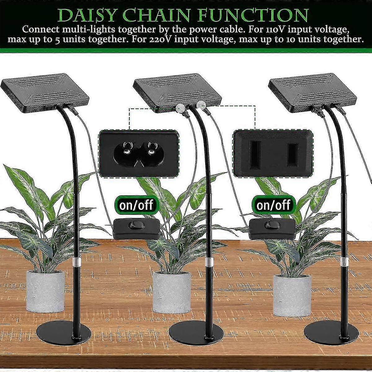 Table Top Grow Light 200w, Desk Grow Lights For Indoor Plants, Uv-ir ...