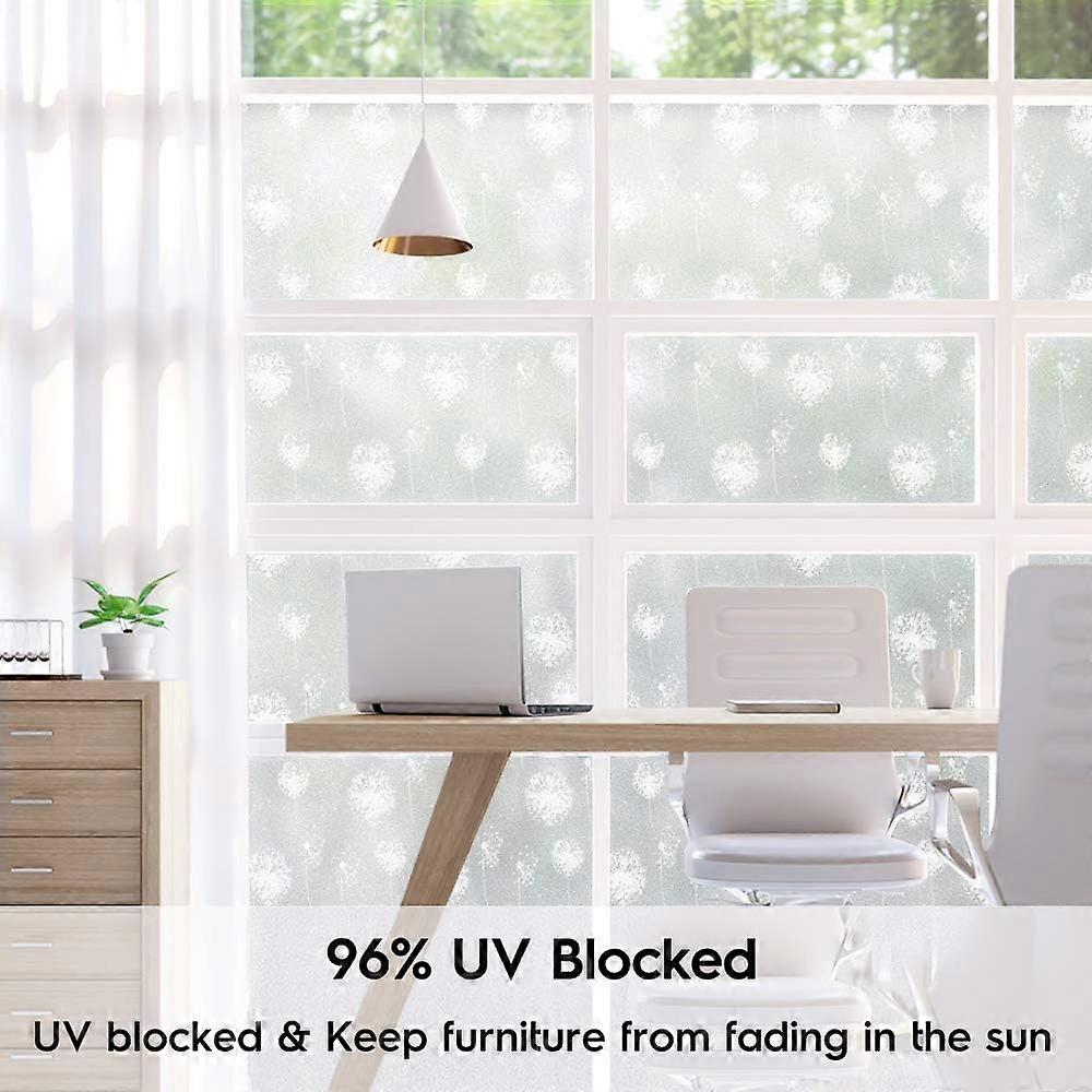 Window film dandelion 44.5x200 cm, frosted glass film for windows ...