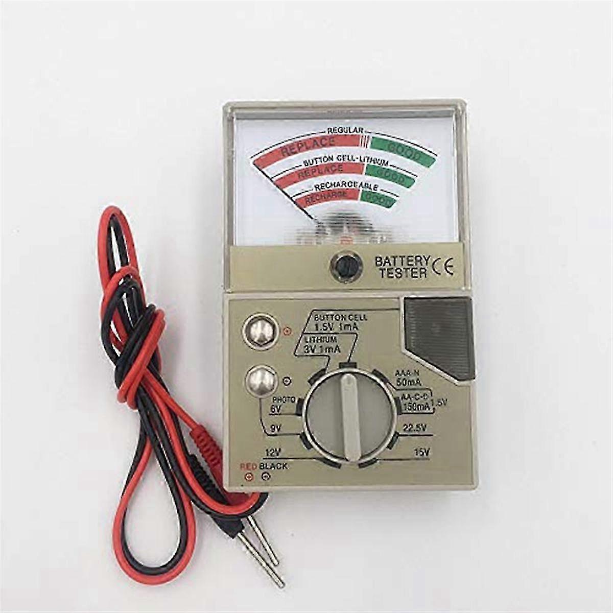 Battery Tester With Meter Electric Voltage Tester For Aa Aaa C D N ...