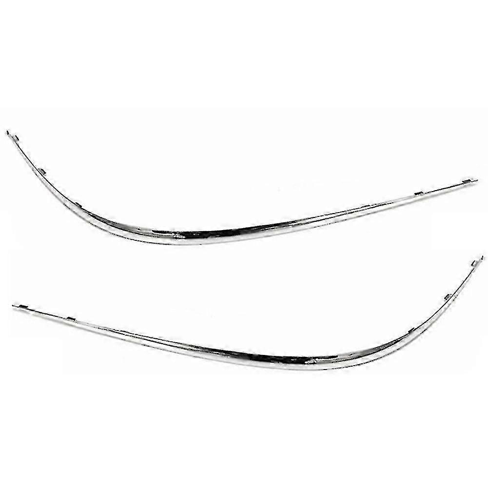 1 Pair Front Bumper Chrome Strip Trim Molding For Mercedes W211 E320 ...