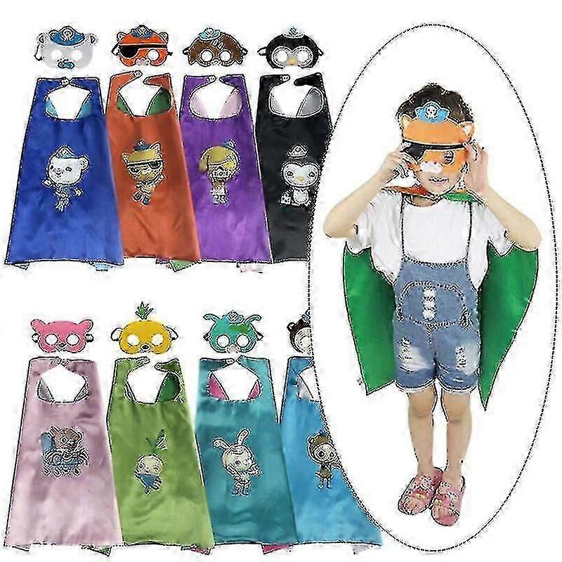 Octonauts Cosplay Mask Toys Set Barnacles Kwazii Peso Shellington Dashi ...