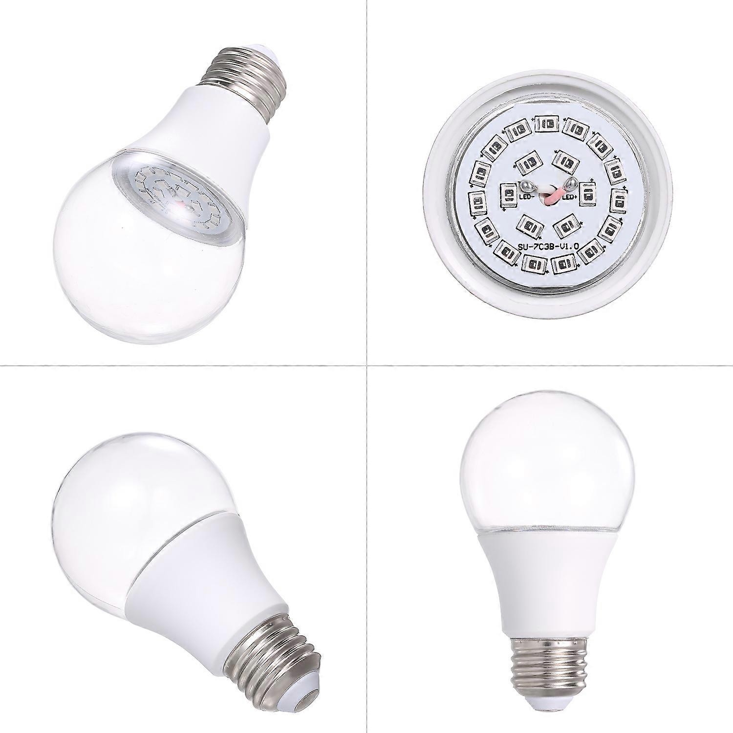 UV Light Bulbs 7W 100-240V E26 21 LEDs Energy-Efficient Durable Design ...