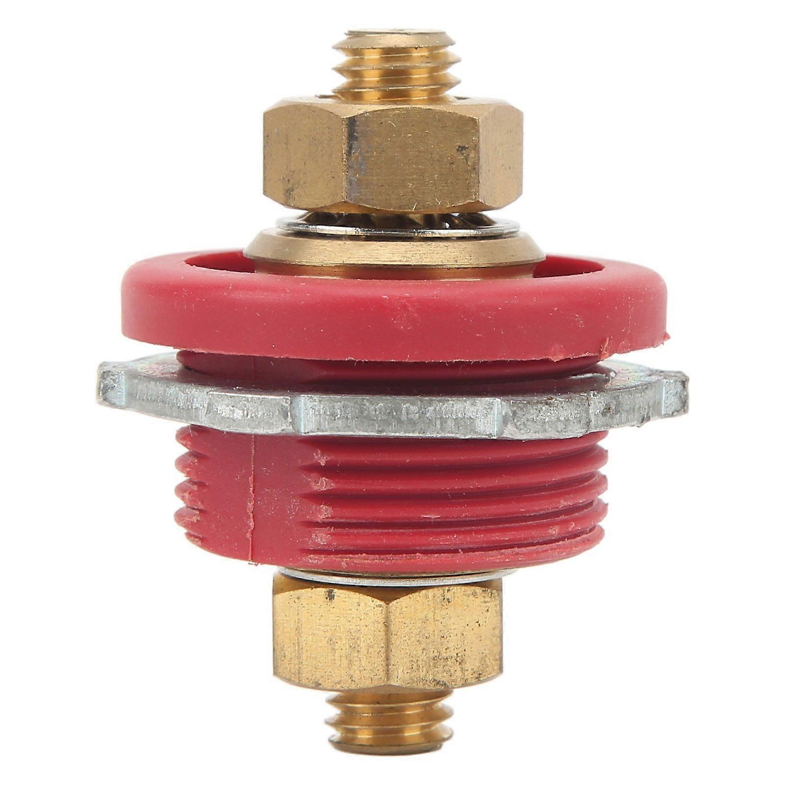 2 Pcs 3/8in Thru Panel Battery Terminal Connector 250A Positive ...