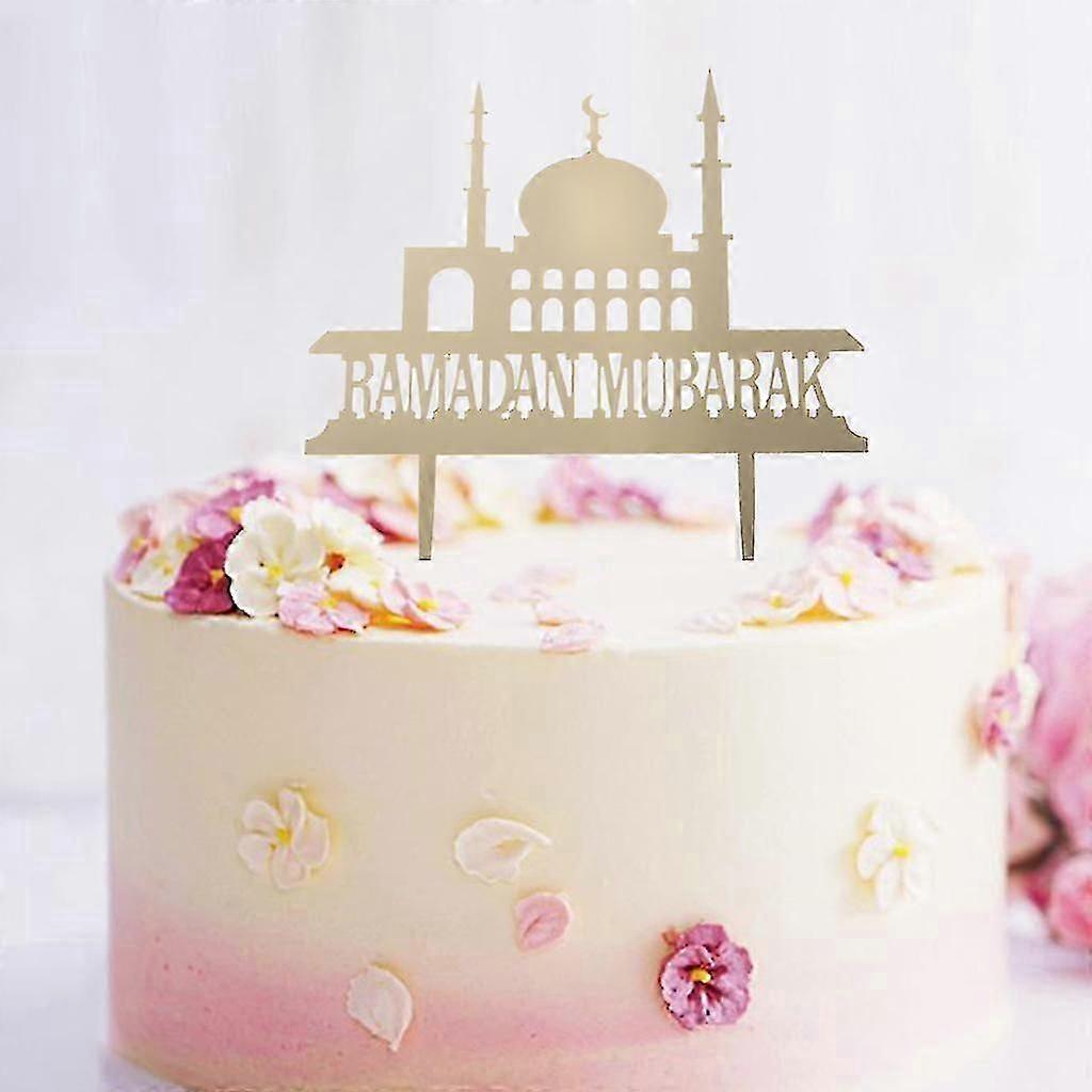 Happy Eid Mubarak Ramadan Wedding Cake Topper Muslim Islam Party ...