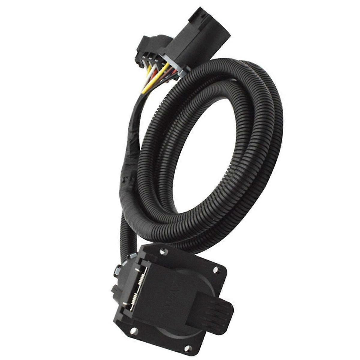 7 Pin Trailer Wiring Harness Extension Connectors Truck Bed 7 Way RV ...