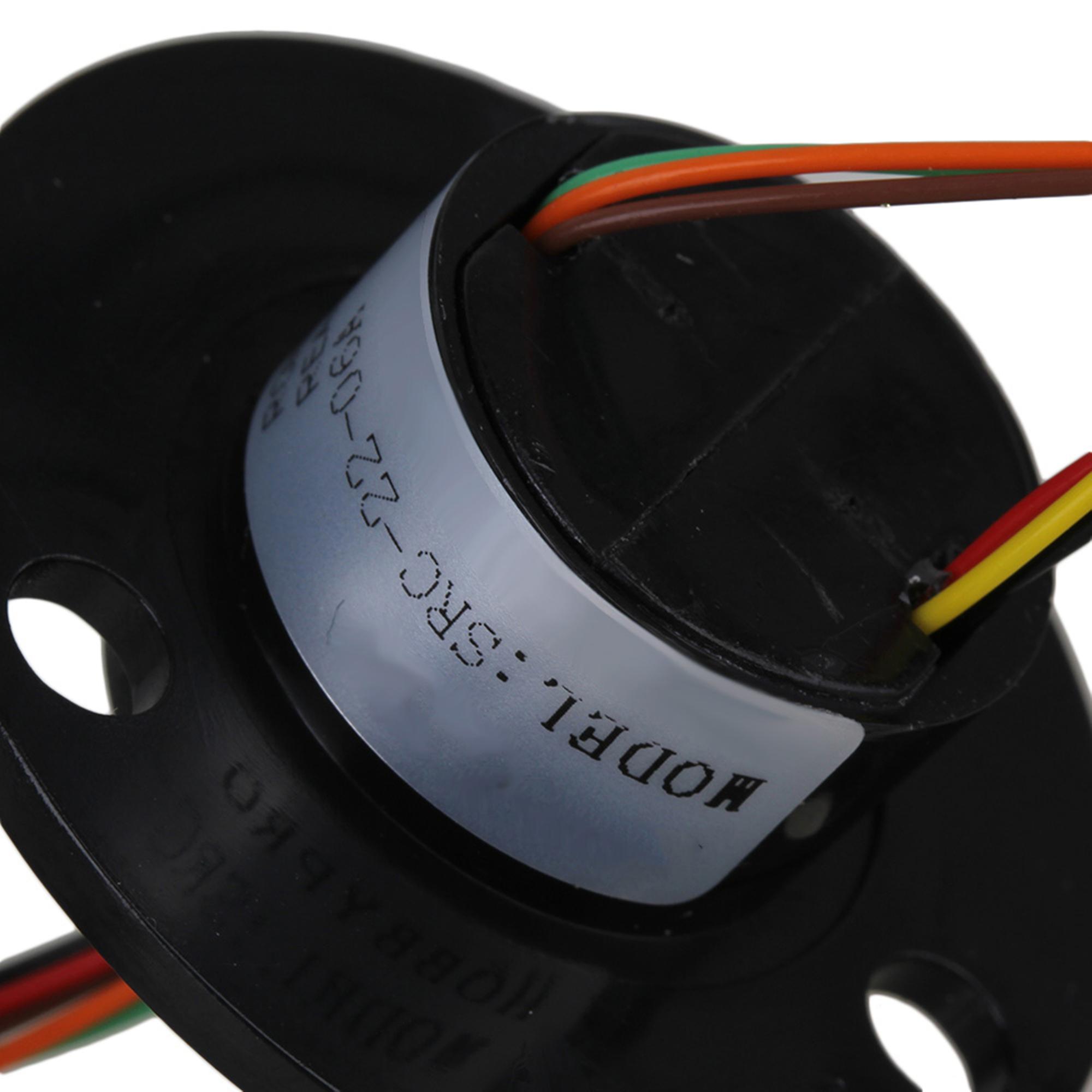 Black 2A 6 Wires 240V Lightweight 250RPM Conductive Slip Rings Circuit ...