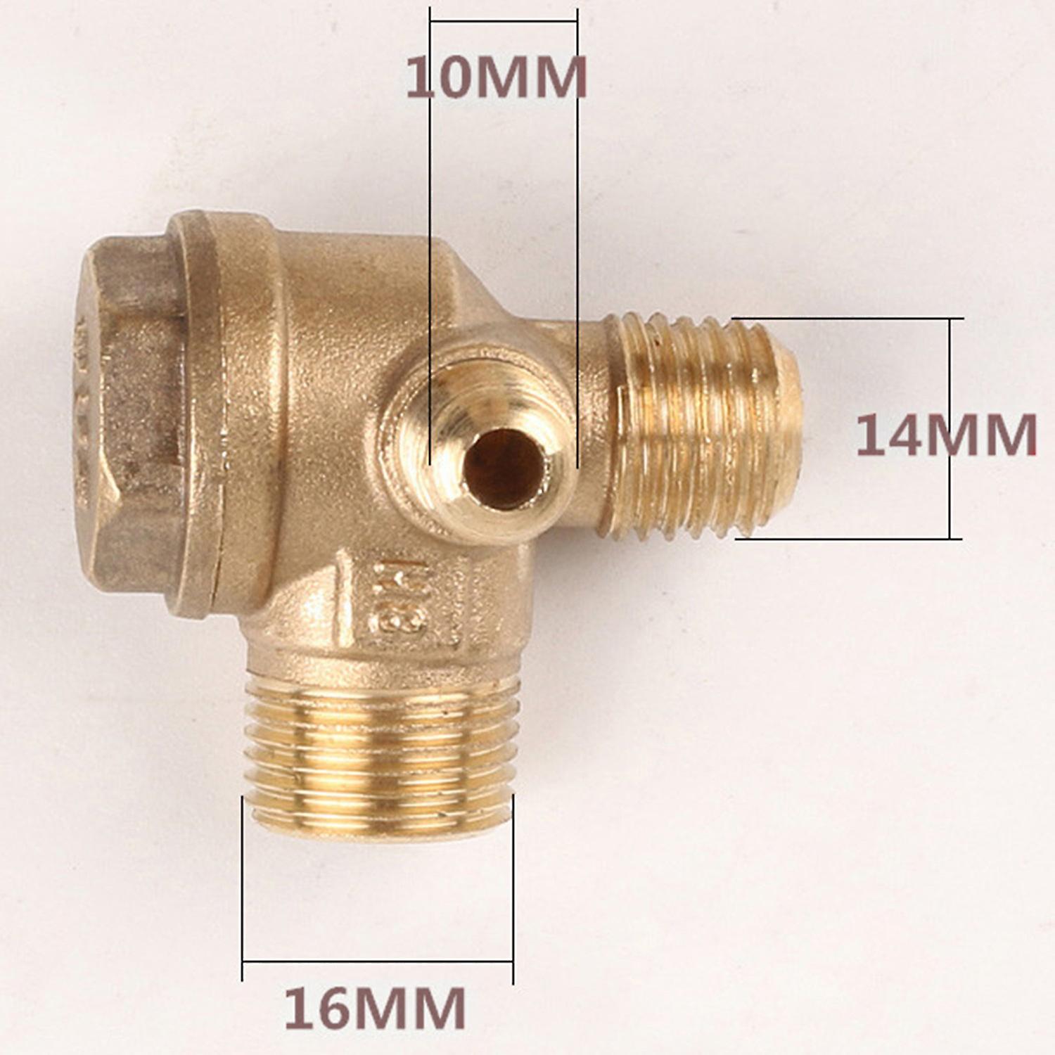 Air Compressor Check Valve 3-Way Copper/Zinc Alloy Male Threaded ...