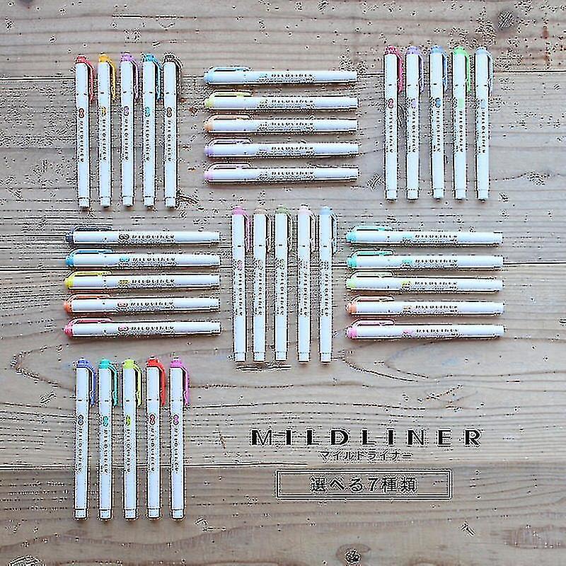 Japan Zebra Mildliner 35 Mild Pastell Mjuka färger Mild Line Marker ...