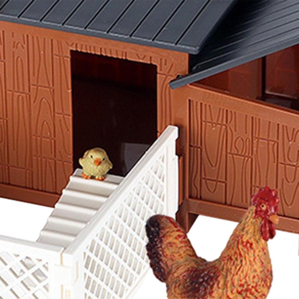 Poultry Farm Animals Action Figure Cute Figurines Model For Kids Gifts ...