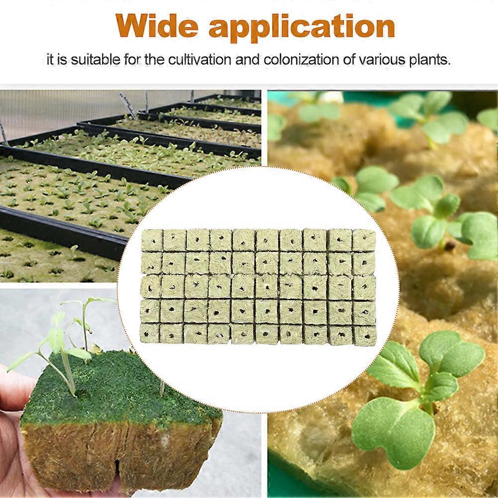 1inch Garden Rockwool Stonewool, Rockwool Grow Cubes, Starter Plugs for ...