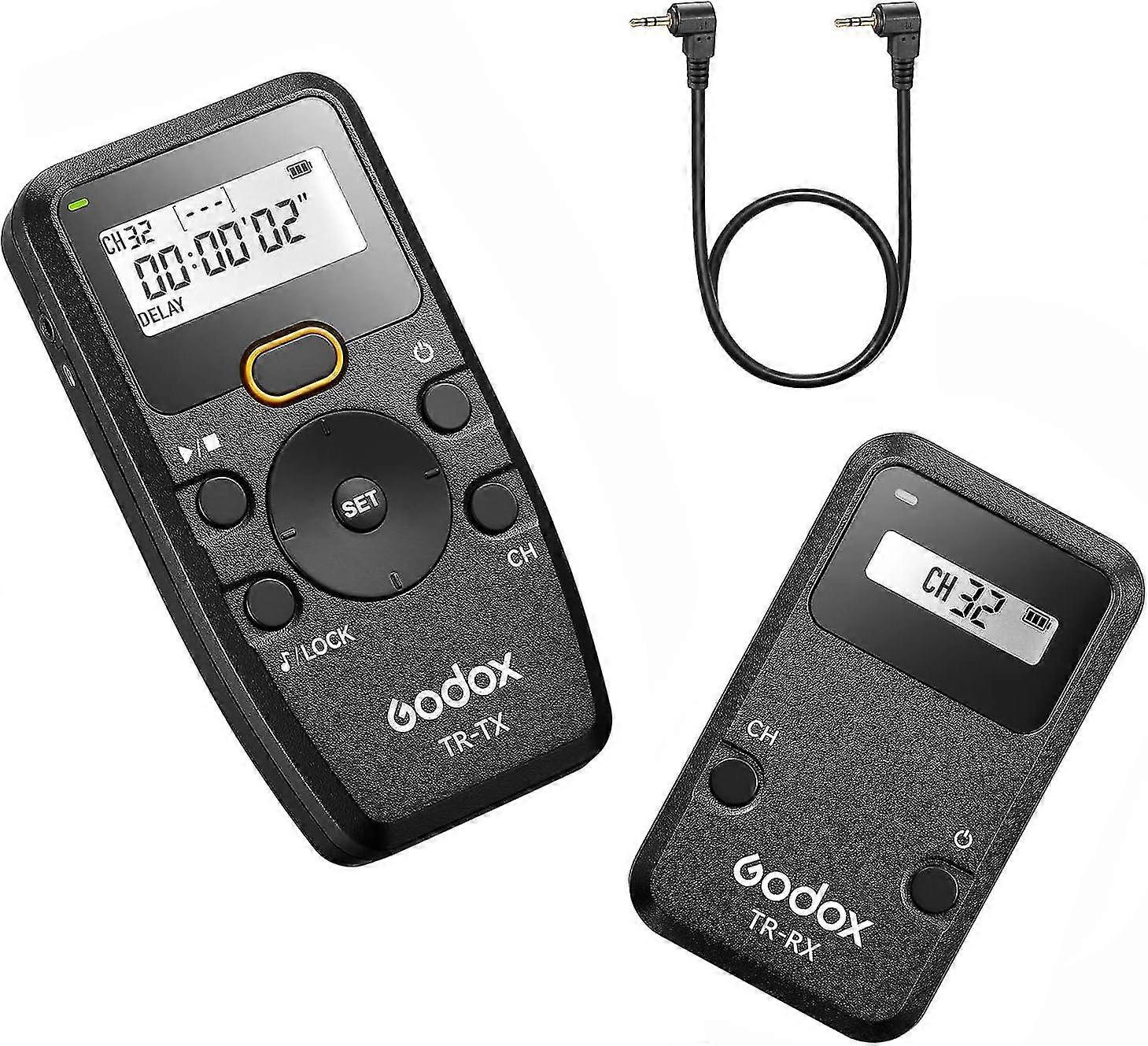 Tr Series 2.4g Wireless Timer Remote Control Camera Shutter Remote(tramsmitter & Receiver) 6 ...